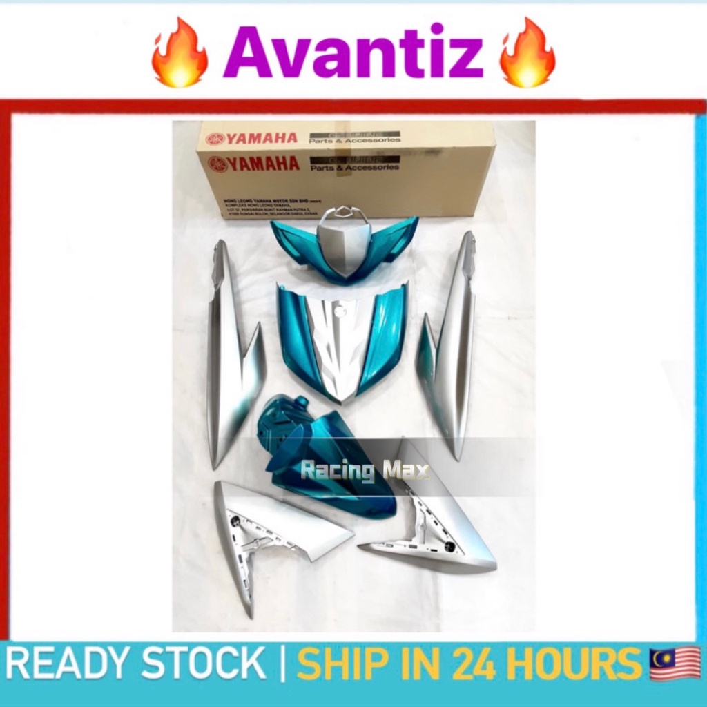 (100% ORIGINAL HLY) YAMAHA EGO AVANTIZ BODY COVER SET CYAN GREEN CM6 ...