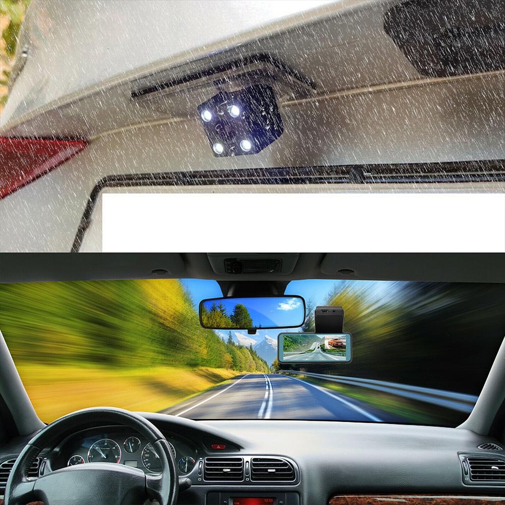 GOQ T711 Wifi Car Camera Recorder (Front and Back) Dual Lens Dashcam Video Cam Night Vision ...