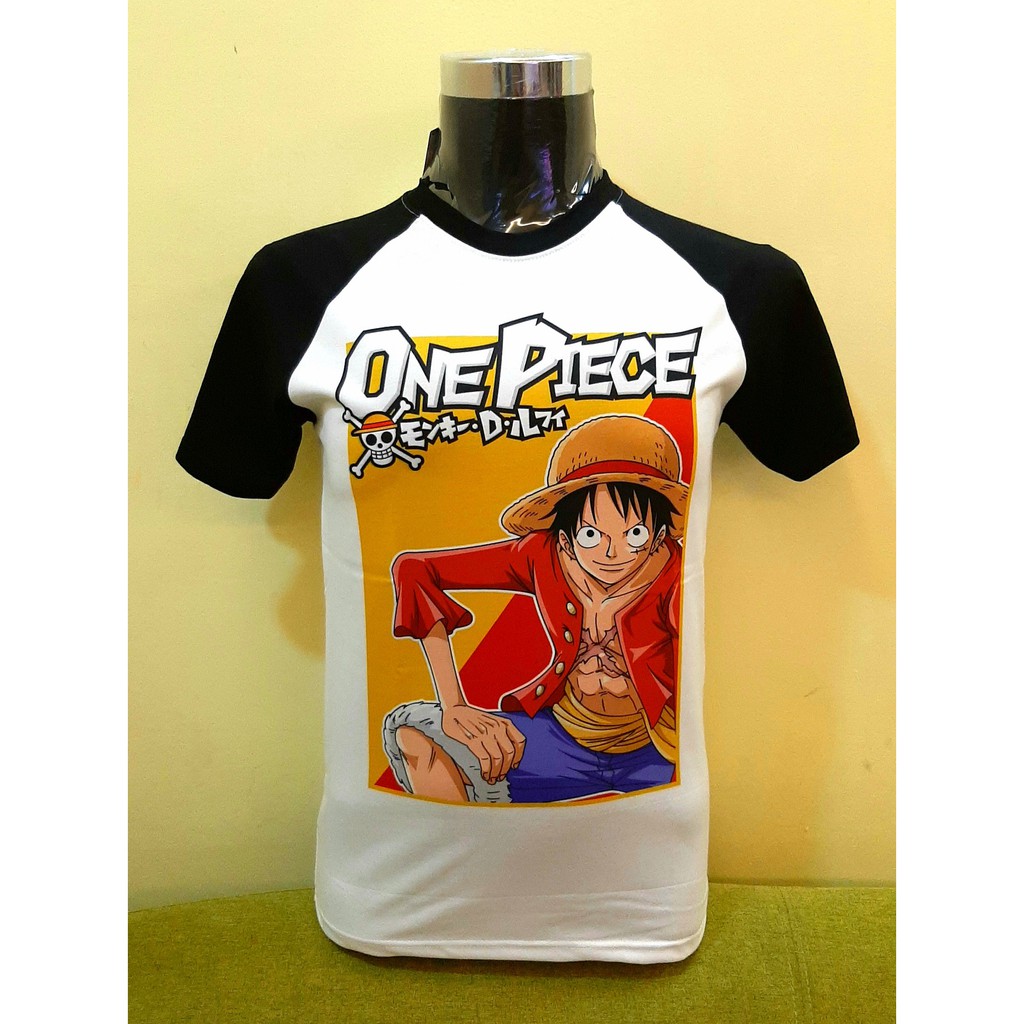 🔴 Baju One Piece Original Raglan Monkey D. Luffy 🔴 + FREEGIFT | Shopee ...