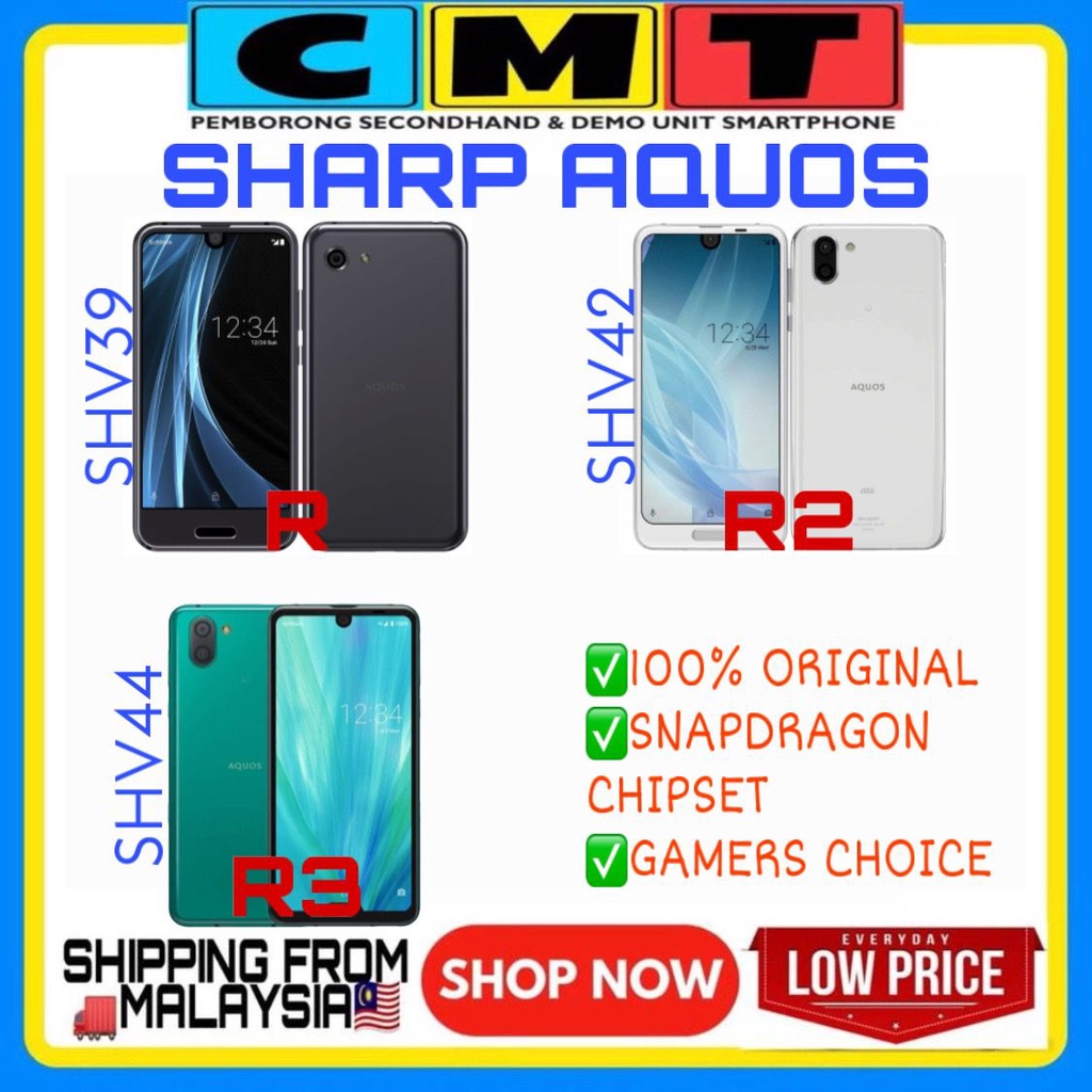 [READY STOCK] SHARP AQUOS R SHV39, R2 SHV42, R3 SHV44 (4G LTE)(100% ...