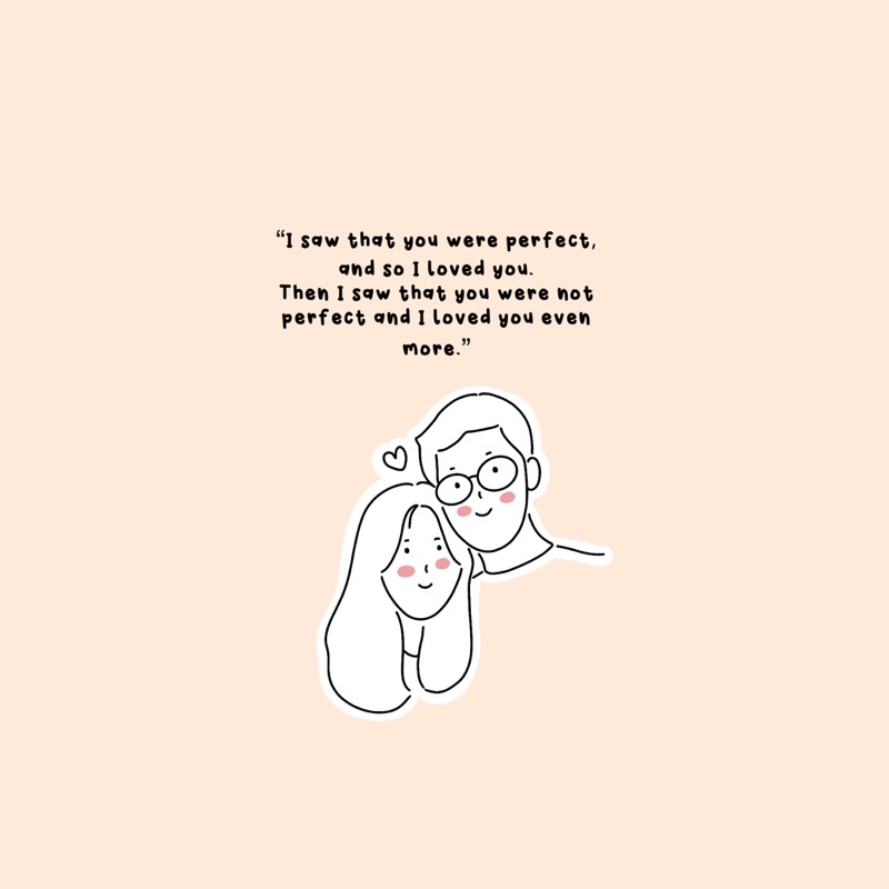 Wallpaper Portrait Drawing🔥🔥 Cute style with wording🔥🔥 ONLY RM3 ...