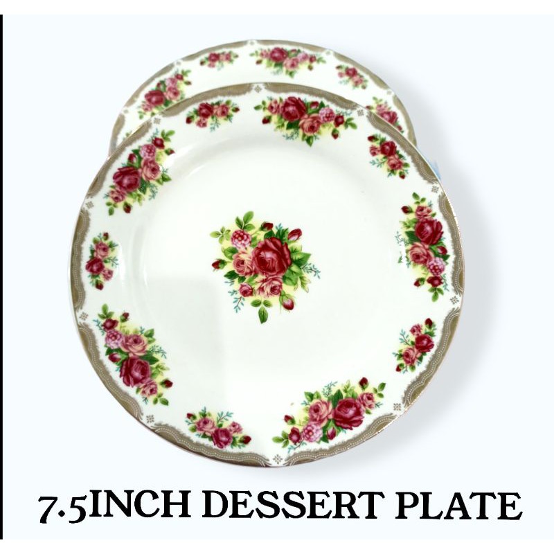 ATR VINTAGE PLATE AND CEREAL BOWL / ROSE VINTAGE | Shopee Malaysia