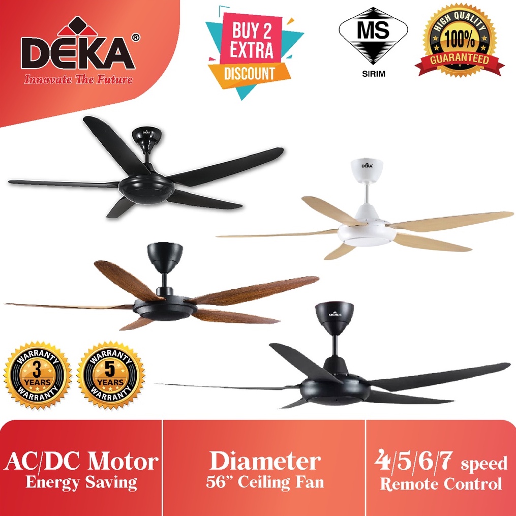 DEKA KRONOS XR5 / P5S / DDC21 / DS11 CEILING FAN WITH REMOTE CONTROL 56 ...