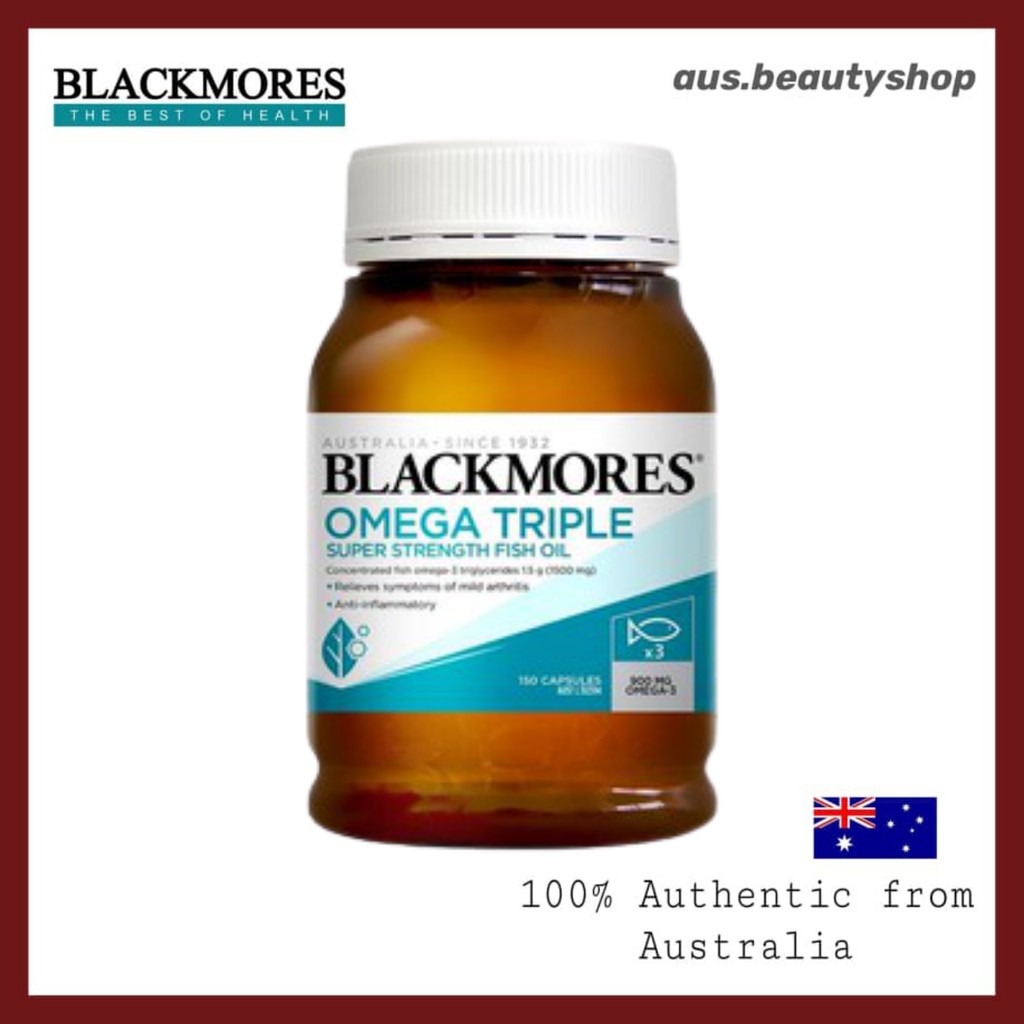 [100% Authentic] Blackmores Omega Triple Super Strength Fish Oil (150 capsules) | Shopee Malaysia