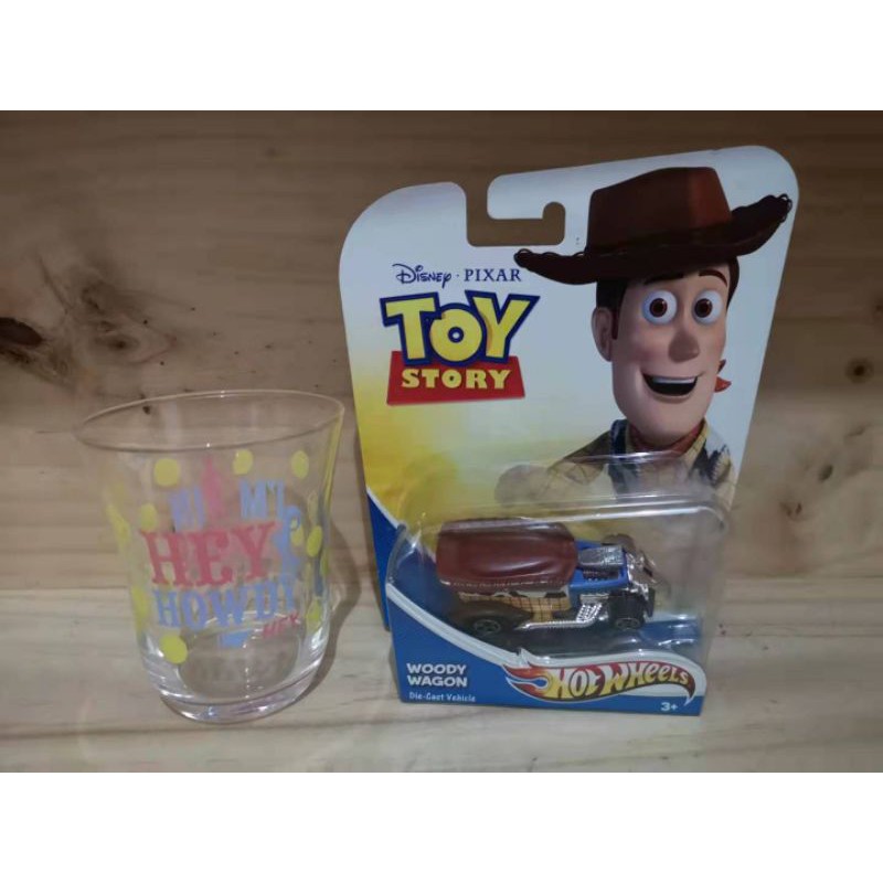 Hot Wheels Toy Story Woody Wagon Diecast Model with Hey Woody Glass ...