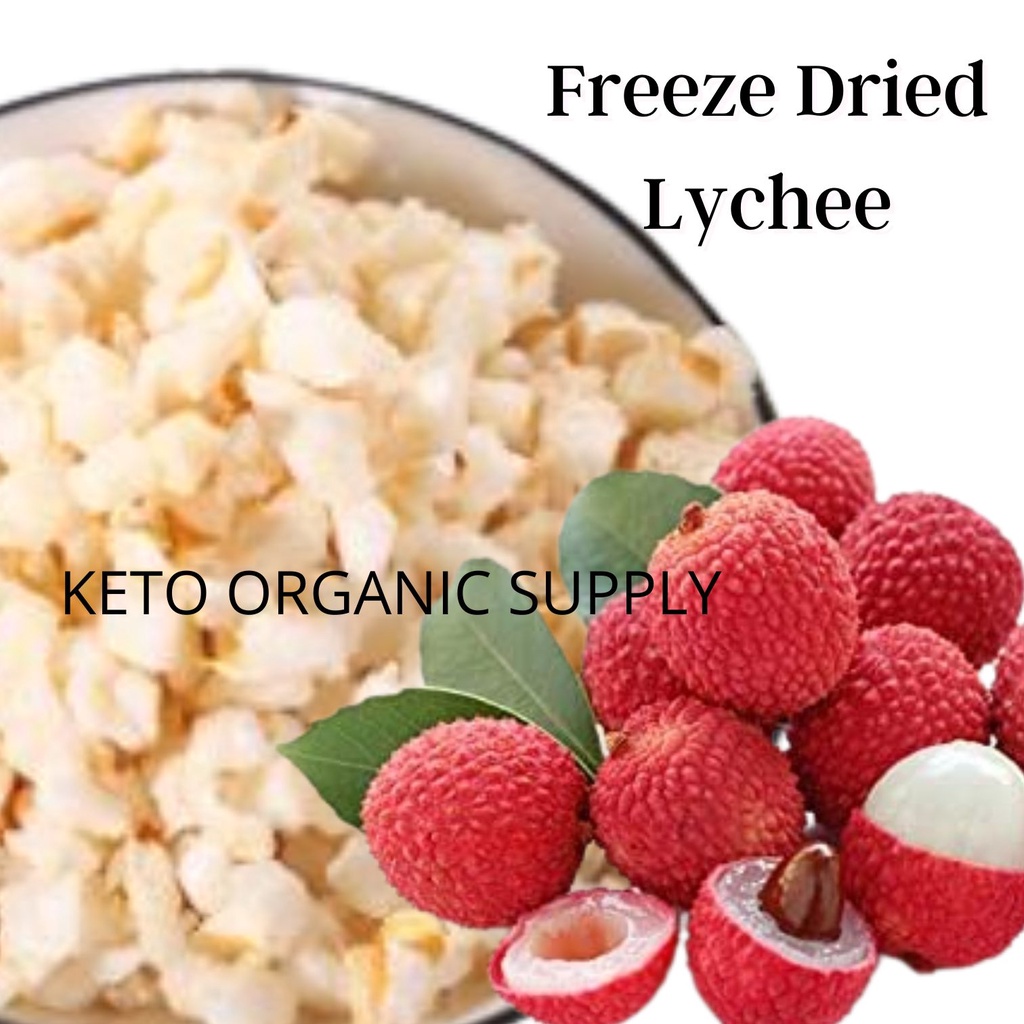 Freeze Dried Lychee 冻干荔枝粒 250g 荔枝丁 Raspberry Blueberry Peach Mango ...