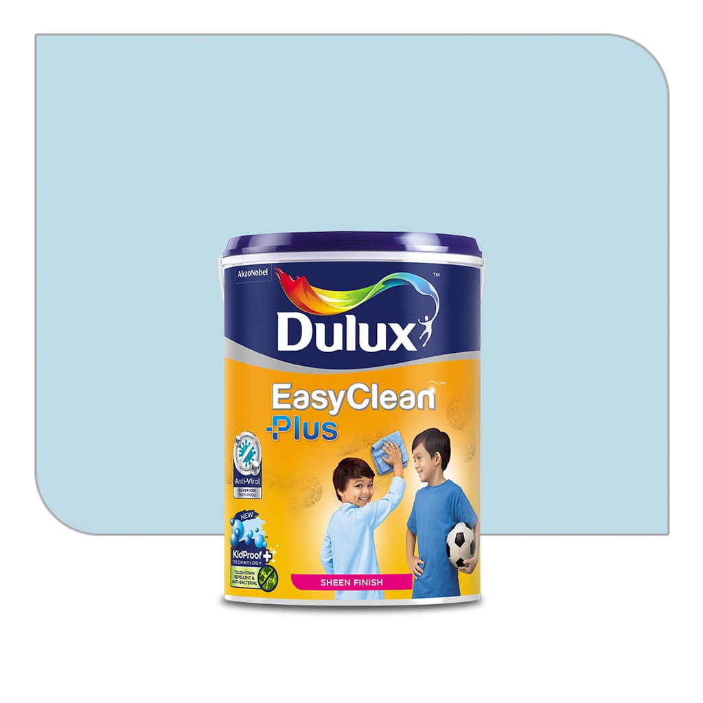 Dulux Easy Clean Plus Interior Wall Paint - Pastel Blue Colours (5L ...