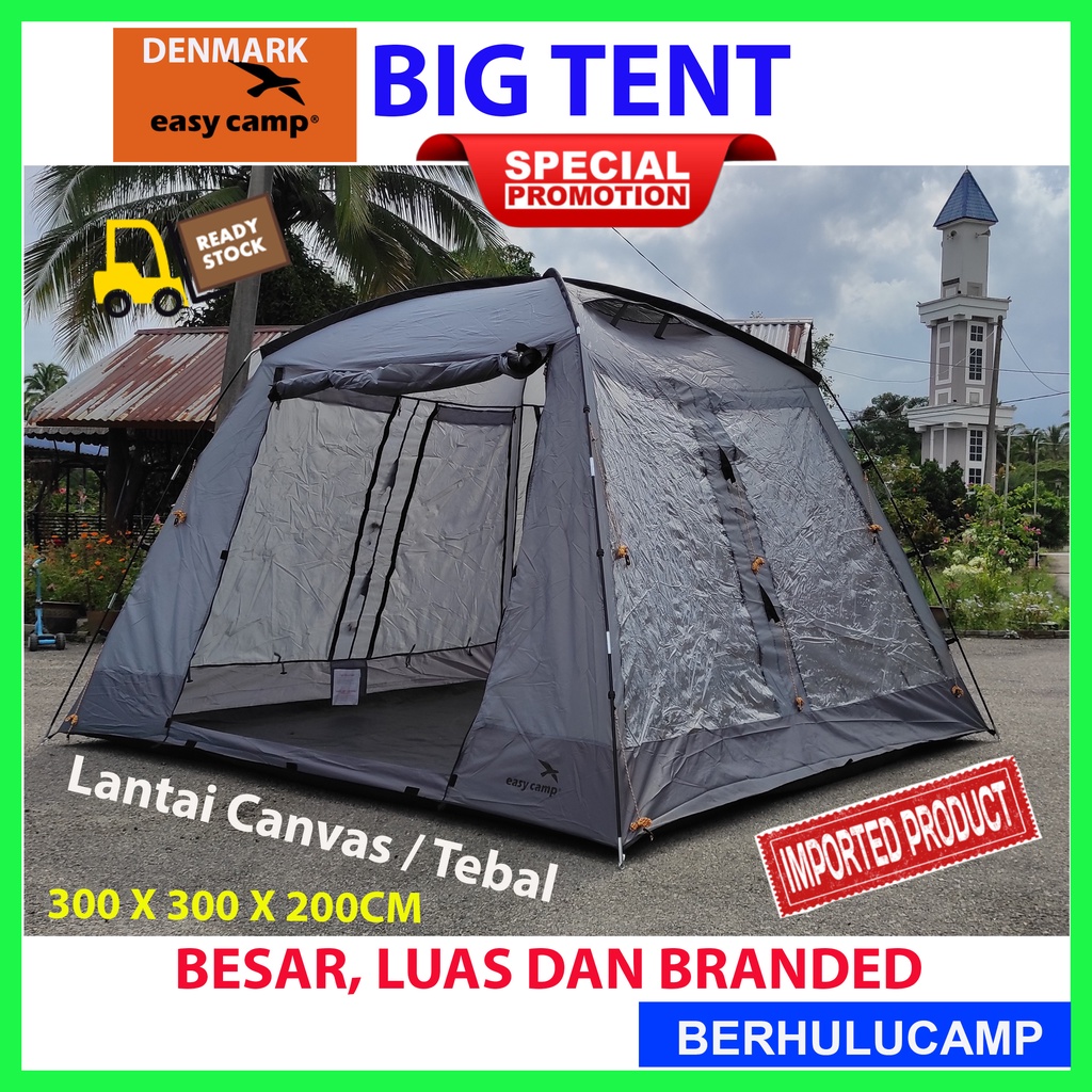 10 Pax Camping Tent Khemah Camping Outdoor Tent Family Tent Easy Camp ...