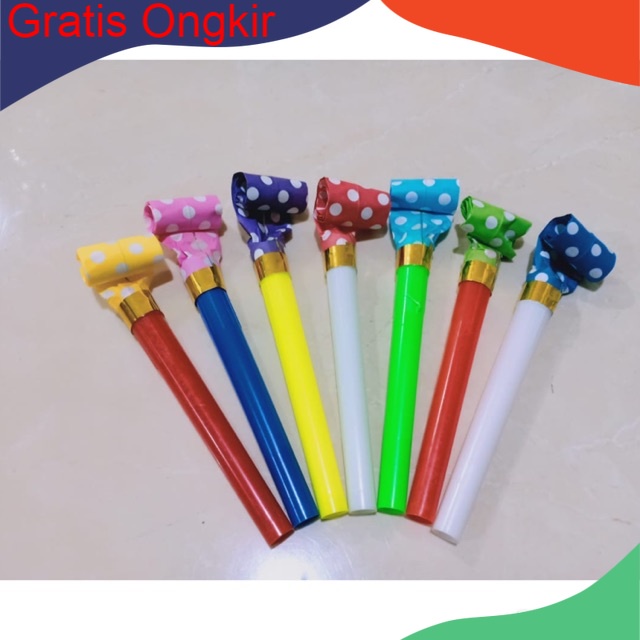 Bekasi Long tongue trumpet / polka dot trumpet, 100 packs | Shopee Malaysia