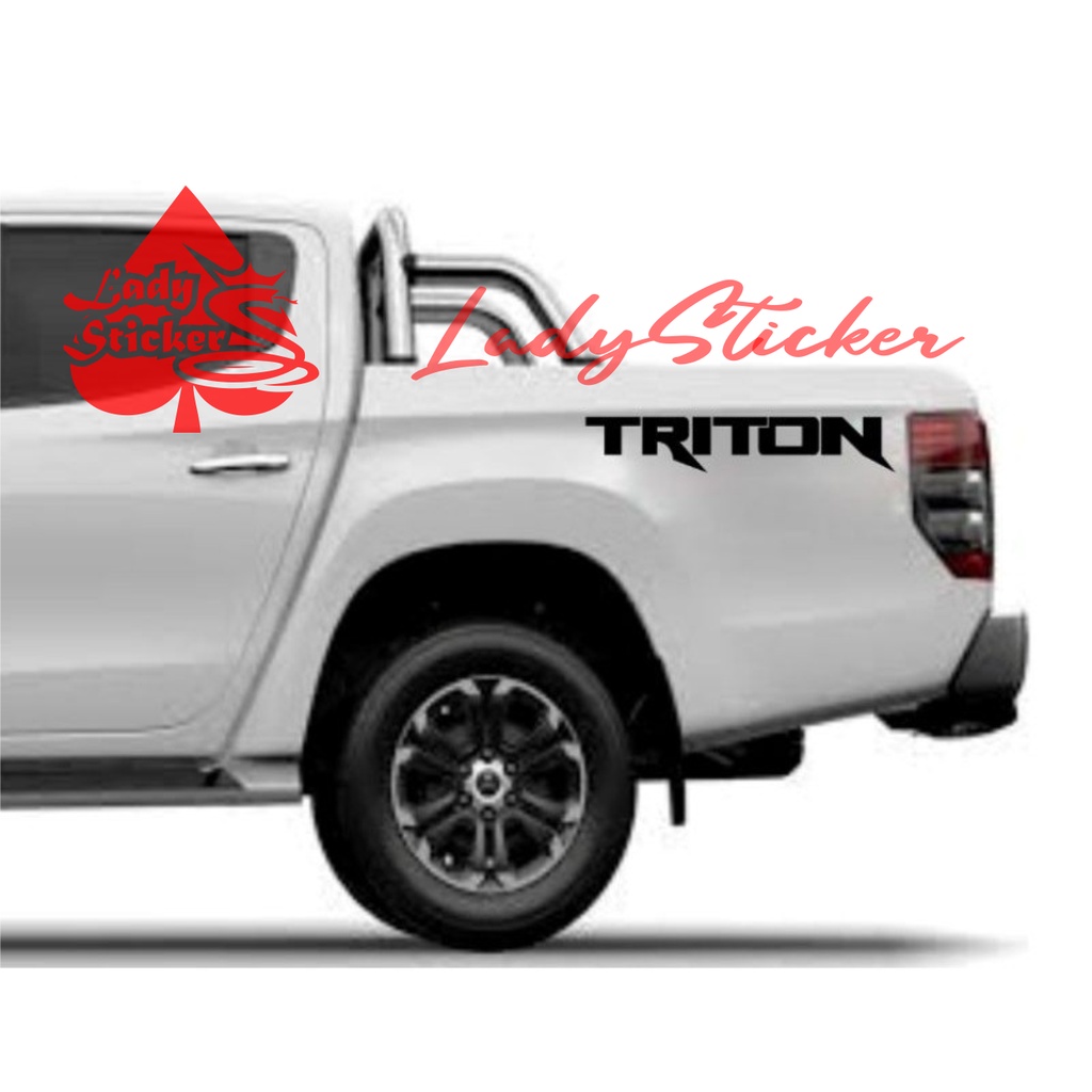 Triton CUTTING STICKER MITSUBISHI CAR STICKER TRITON STRADA TRITON ALL ...