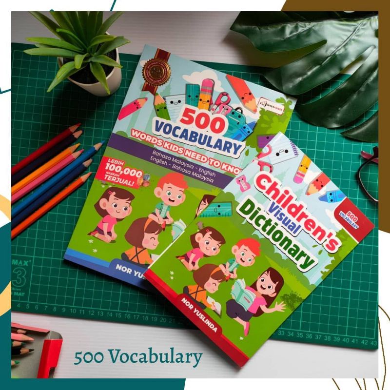 BUKU VOCABULARY & DICTIONARY / 500 VOCABULARY / KAMUS BERGAMBAR ...