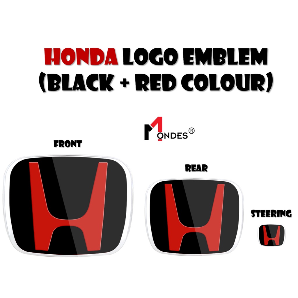 (RED + BLACK) Honda Civic FD FB FC FE 2006 - 2021 City Hatchback Accord ...
