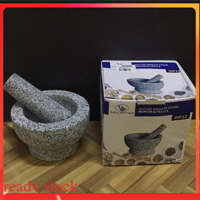 Lesung Batu Asli Batu Tumbuk Dapur Batu Gesek Natural Stone Mortar and ...