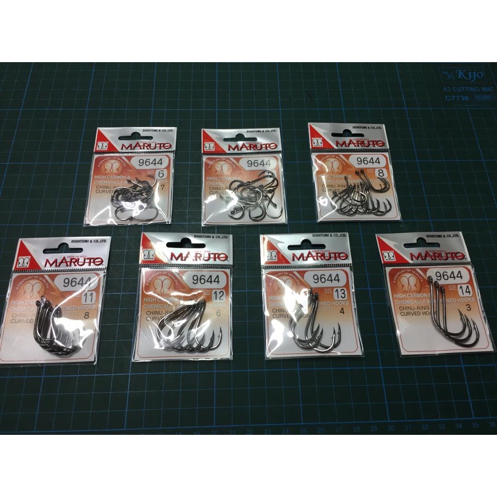 MARUTO CHINU-RING CURVED HOOK 9644 FISHING HOOK MADE IN JAPAN | Shopee ...