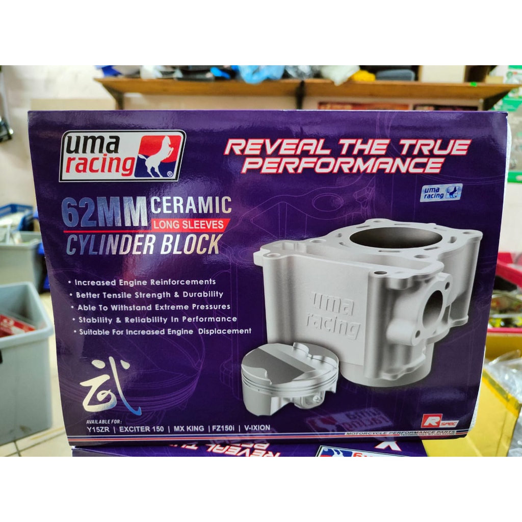 Block Uma Racing Y15zr Y15 Ysuku 62mm 65mm Piston Xpro Slip Panjang ...