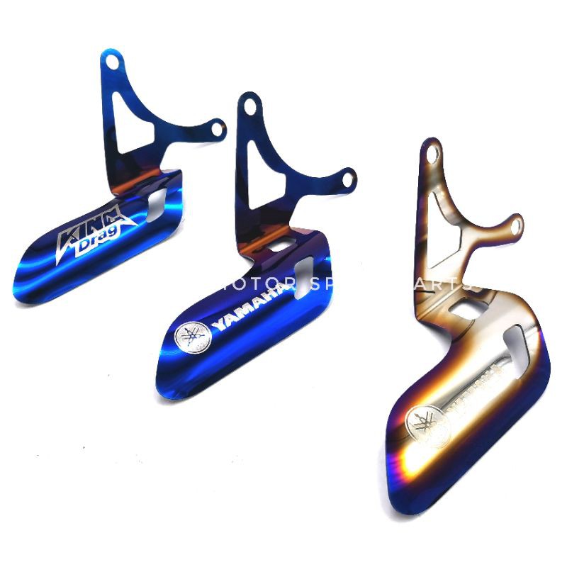 YAMAHA Y15ZR Y15 Y150 YSUKU EXHAUST PROTECTOR STEEL MUFFLER BRACKET ...