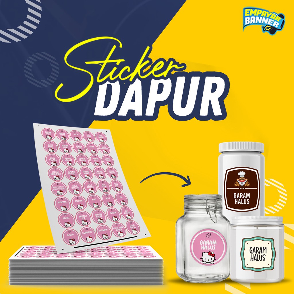 Sticker Dapur / Sticker Label Dapur | Shopee Malaysia
