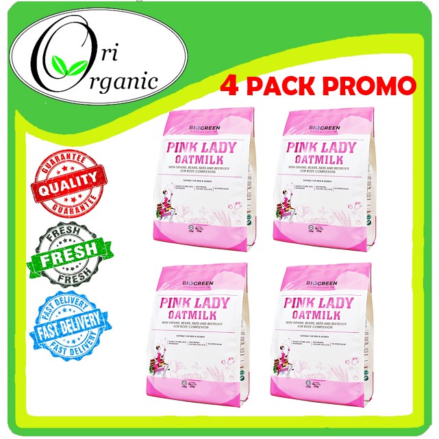 【HALAL GLUTEN FREE】4X BIOGREEN PINK LADY OATMILK SACHET (30G X 11) Exp ...