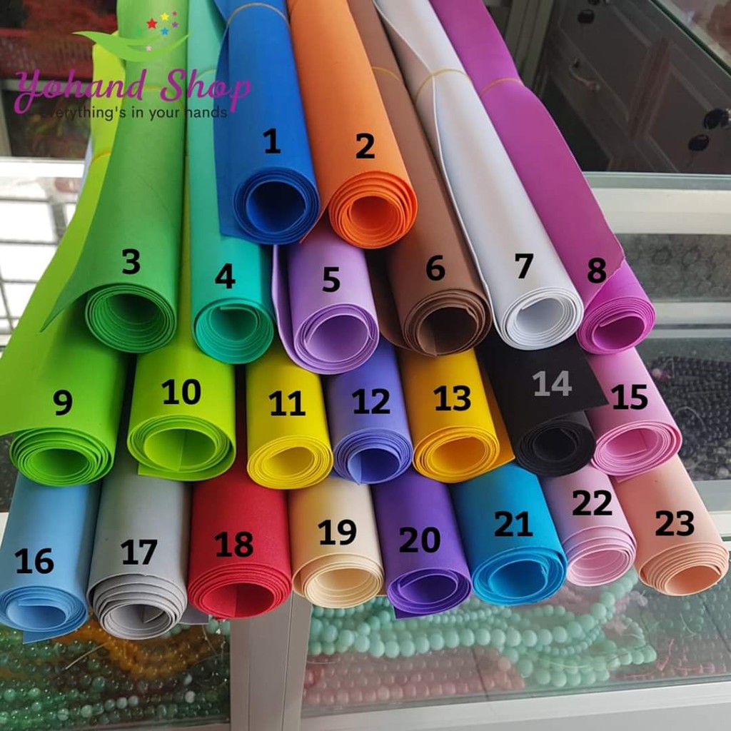 Eva paper, 1mm foam paper, price for 1 sheet of 50x90cm thin foam to ...