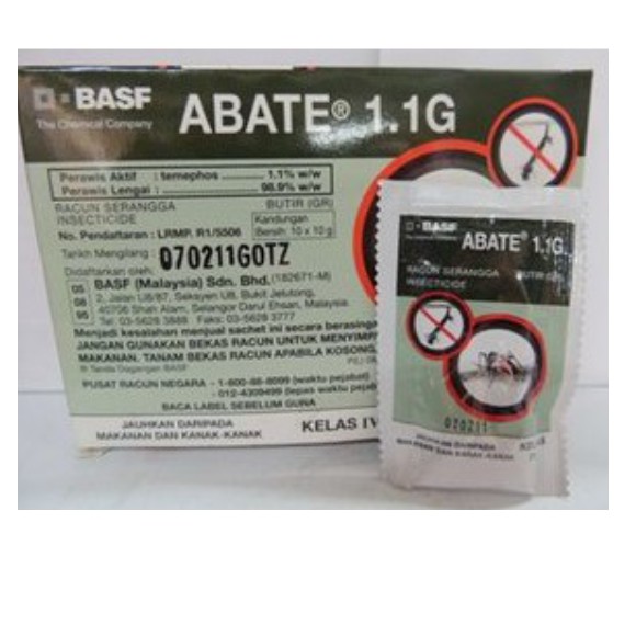 BASF Abate 1.1G Aedes Mosquito Larvae Killer [10g/100g] | Shopee Malaysia