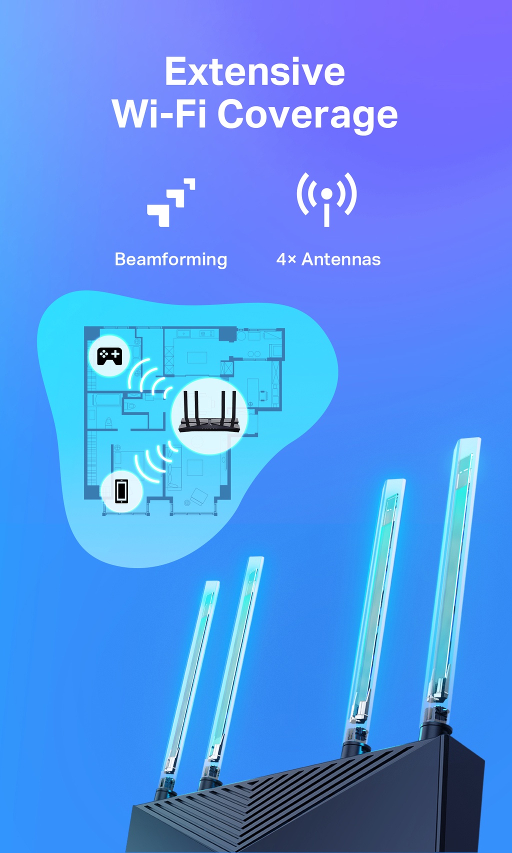 TP-Link Onemesh Archer AX23 - AX1800 Dual-Band Wireless AX WiFi 6 ...