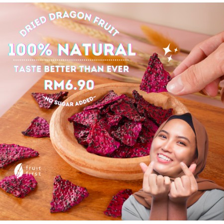 Fruit First Dragon Dried Fruit, No Sugar No Additive No Preservative, Buah Manis, Buah Naga ...