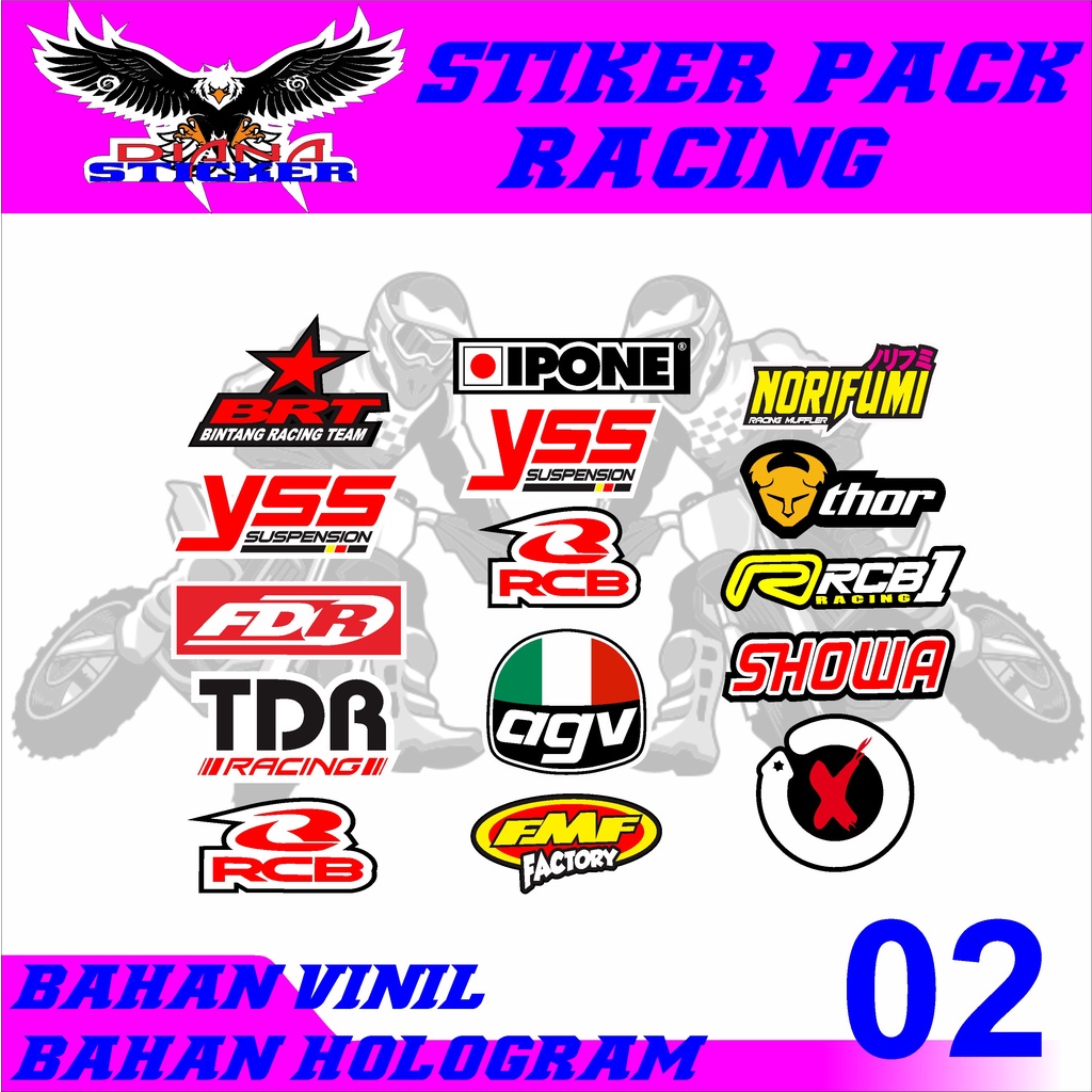 Sticker PACK RACING Unit Has Cut Directly Pasted.S.02 | Shopee Malaysia