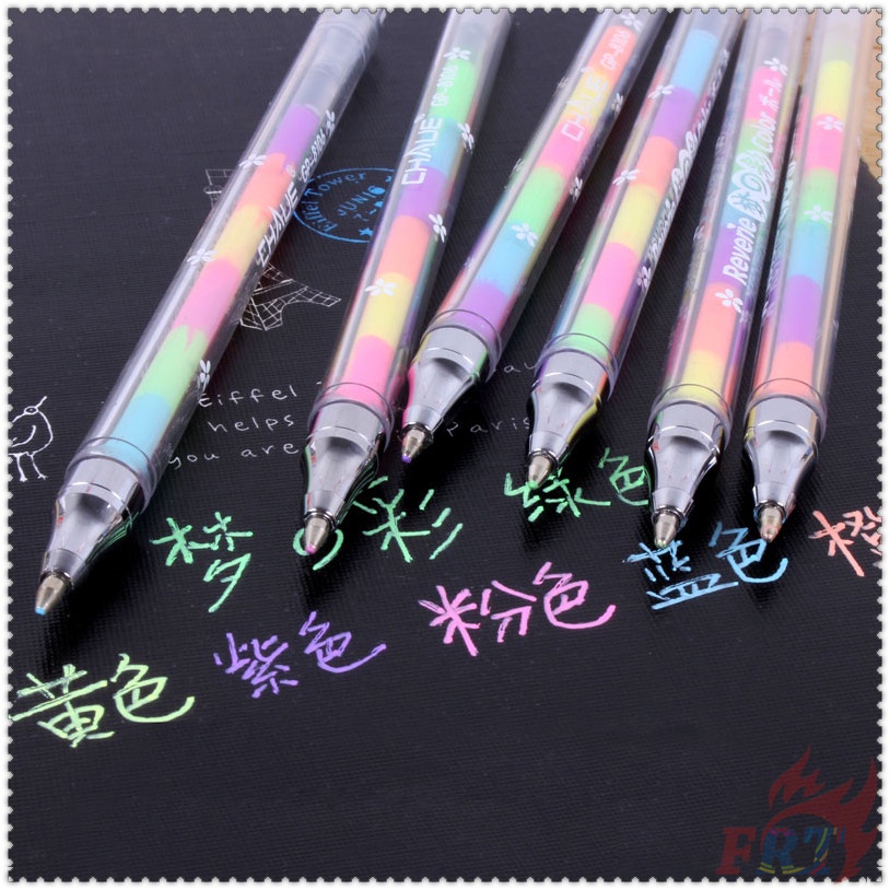 1Pc Cute Design Ink 6 Colors Highlighter Pen Marker Stationery Point ...