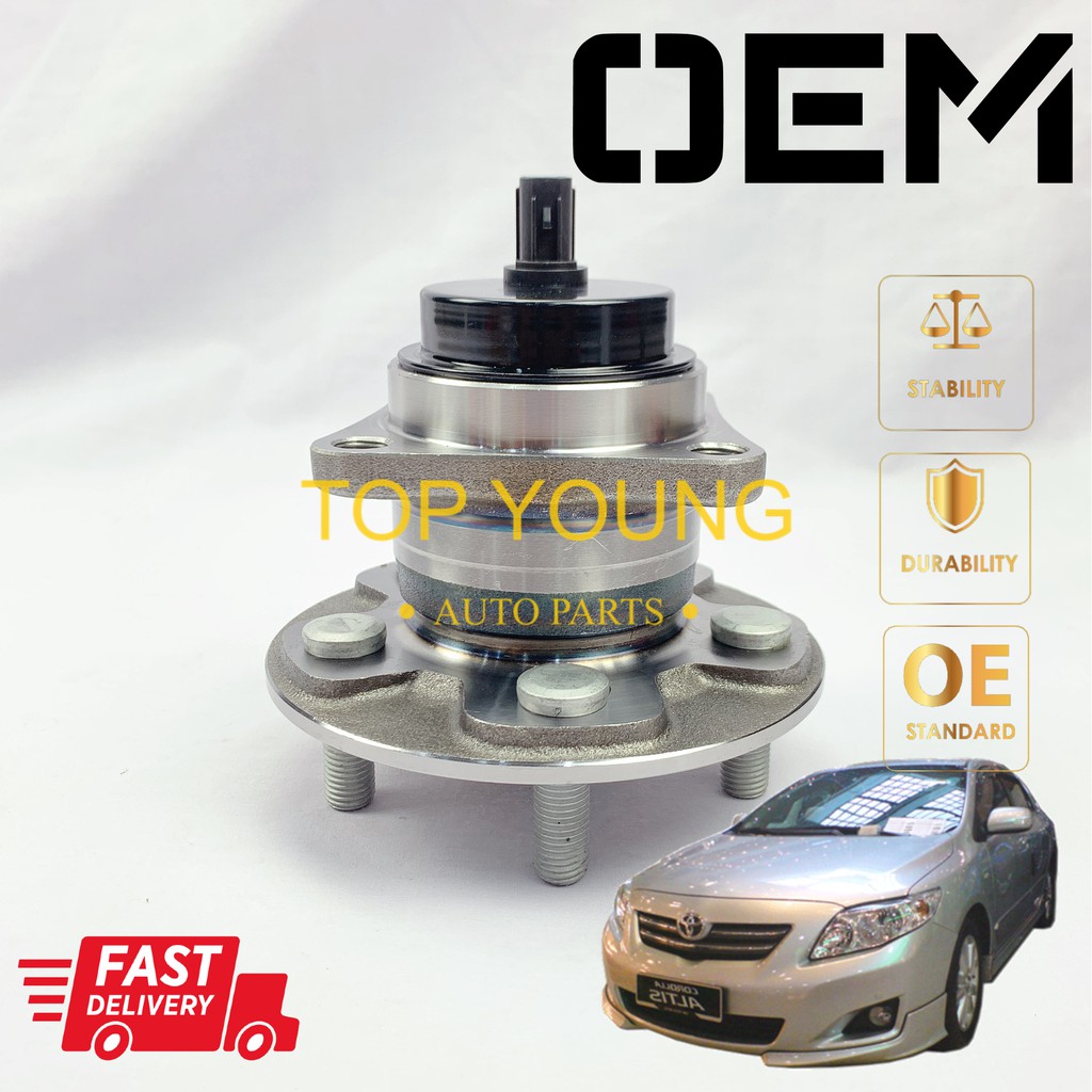 TOYOTA ALTIS 1.8 ZZE141 (2008~2014) - OEM REAR WHEEL BEARING HUB MADE ...