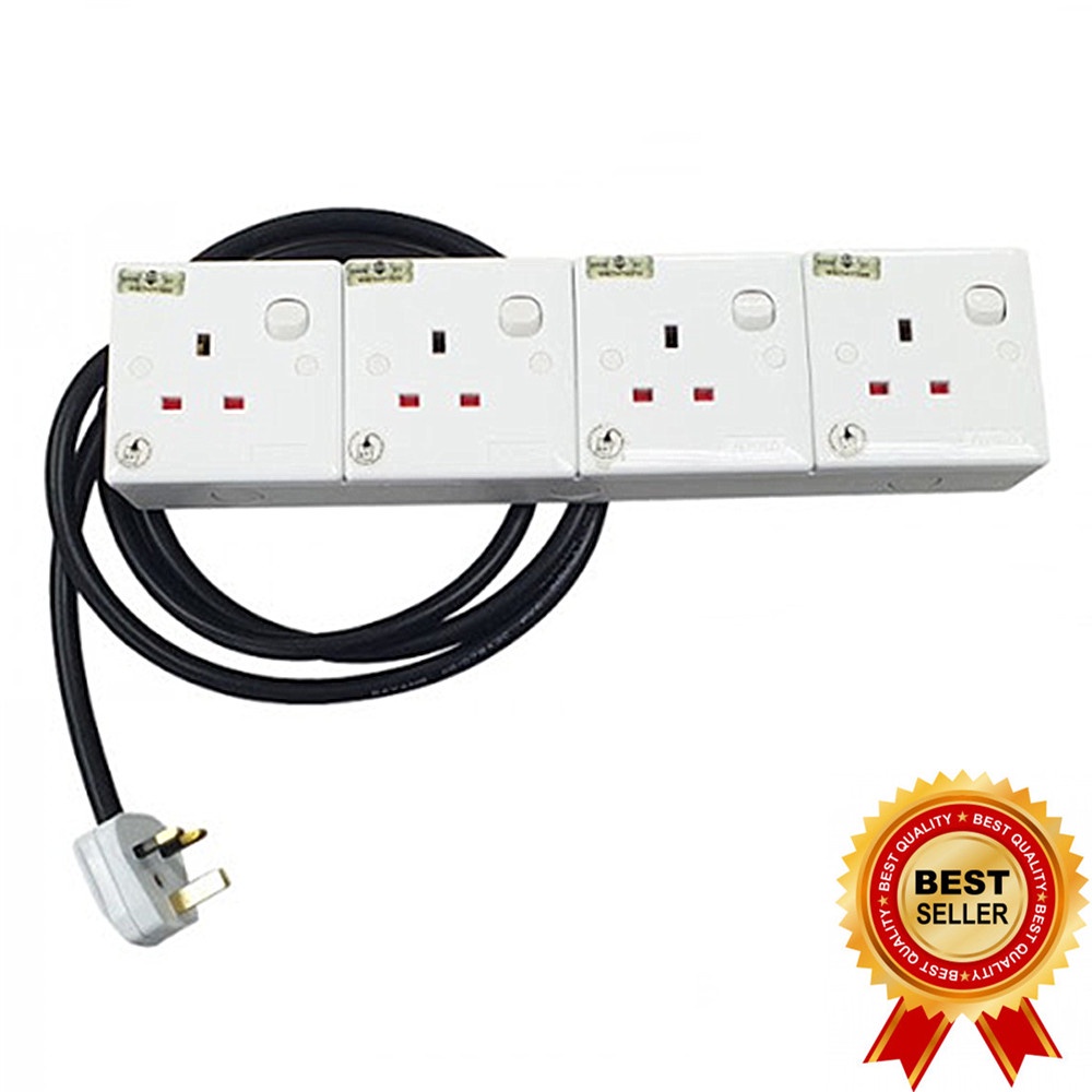 MK PLUG TRAILING WIRE SOCKET 4G Extention Wire cable BBQ Steamboat ...