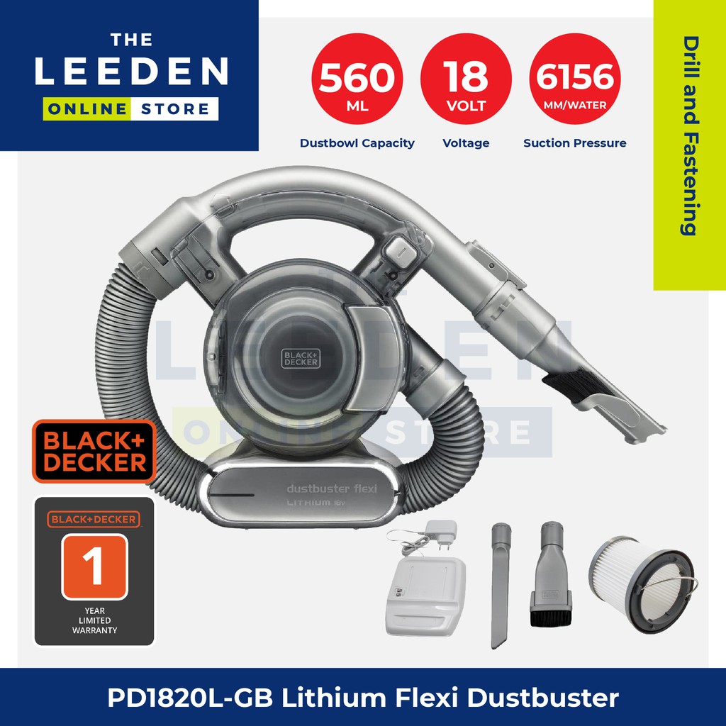 Black & Decker PD1820L-GB 18V Lithium Flexi Dustbuster by Leeden Online ...