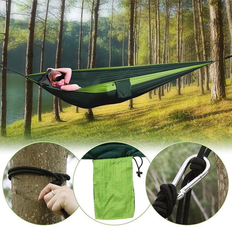 Buian Hammock Parachute cloth/ Nylon/ Ice Silk/ Hammock Buian Outdoor ...