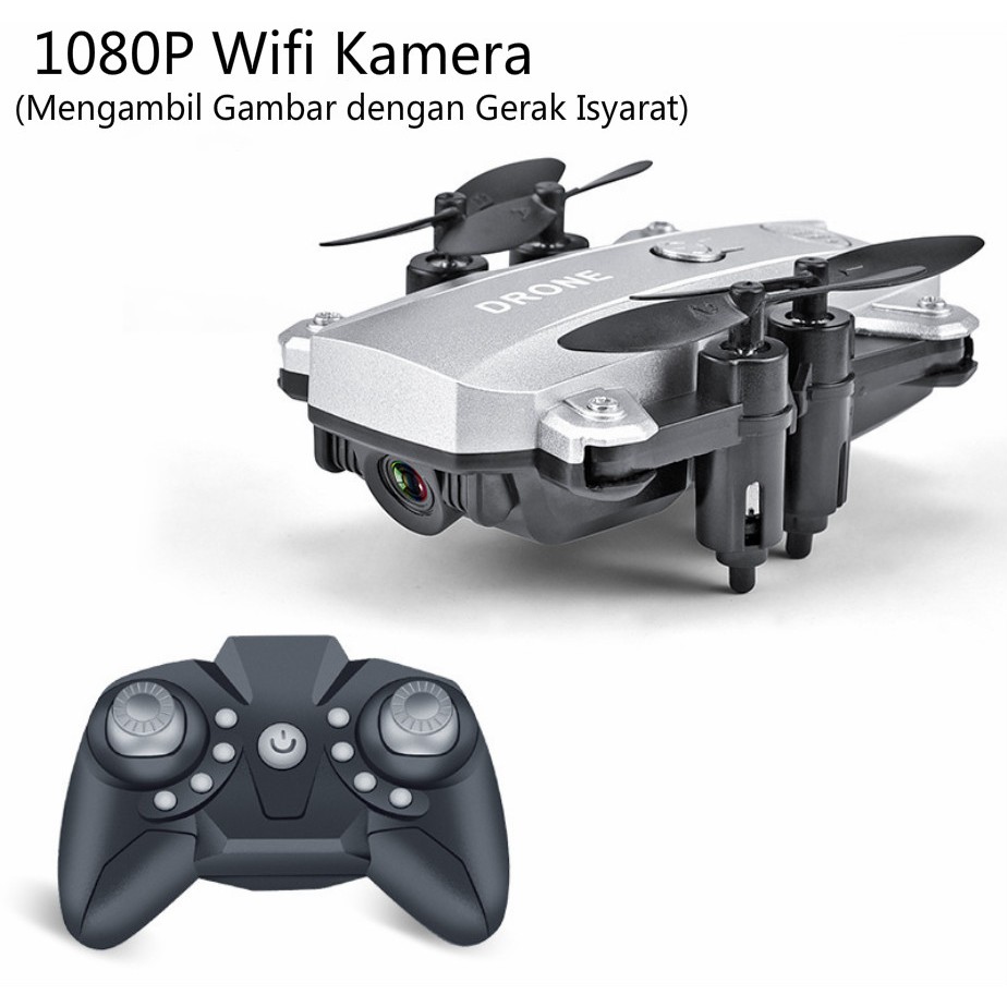 Helikopter drone mini M9 jenis mudah alih kawalan jarak jauh sensor ...