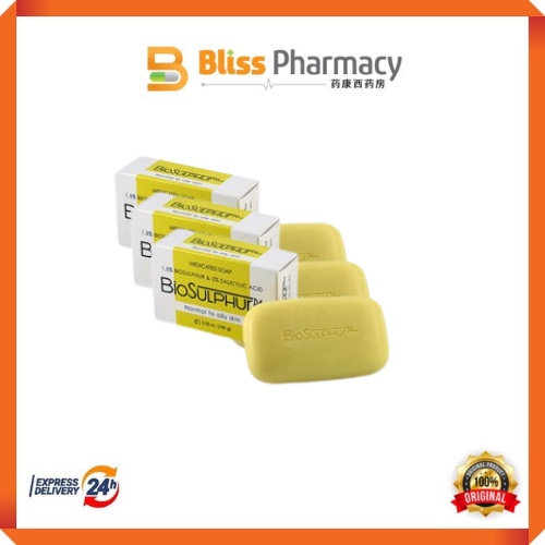 BioSulphur Medicated Soapx3 (Triple pack) foc 15g | Shopee Malaysia