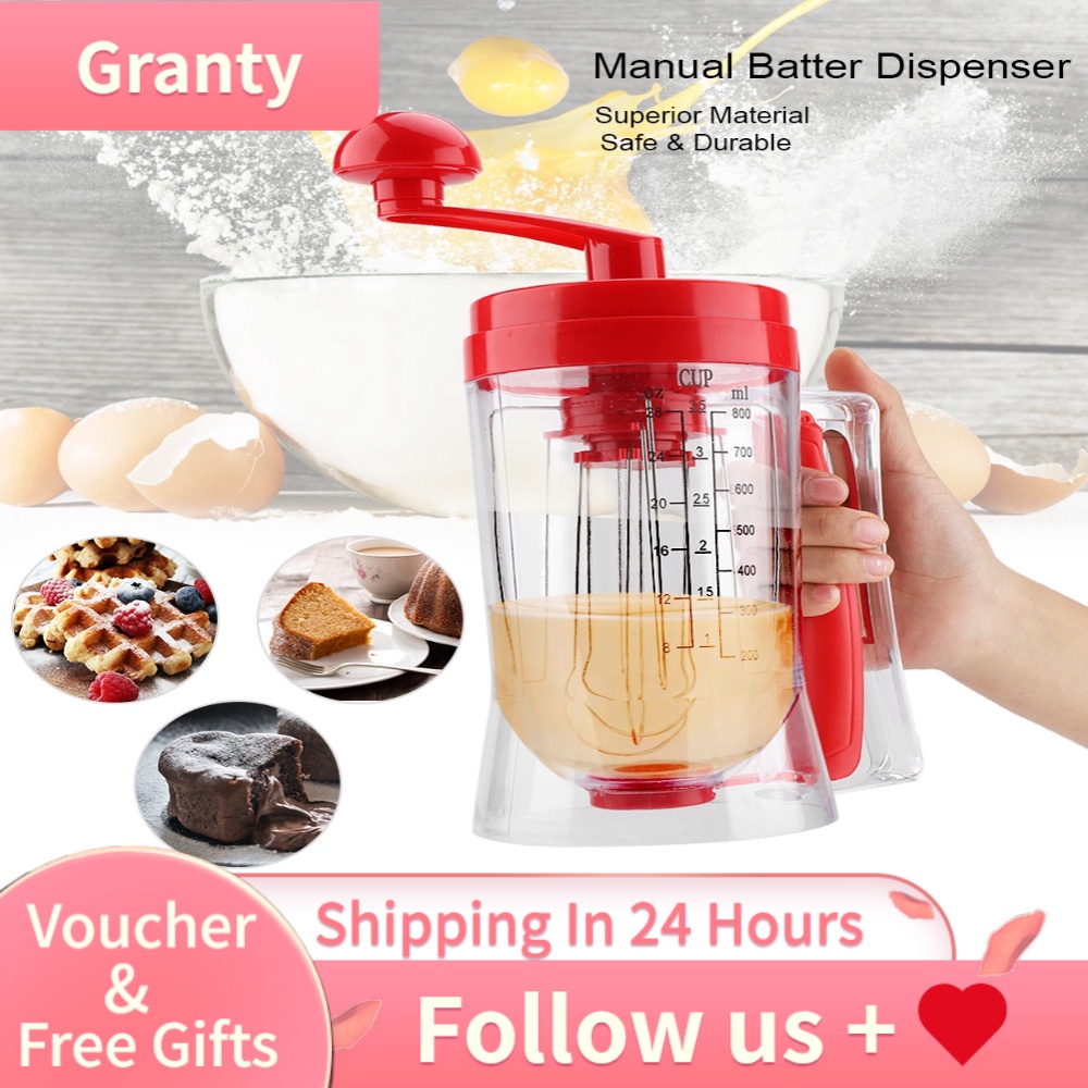 Hand-held Manual Pancake Cupcake Batter Dispenser | Shopee Malaysia