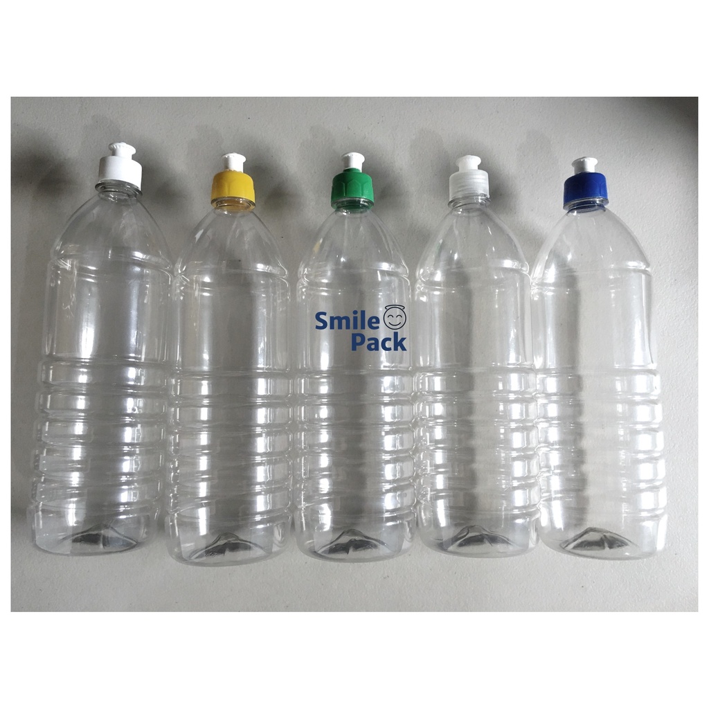 PET Plastic Bottle with Sports Cap - 1.5 liter 1.5L or 1500 ml for Oil ...