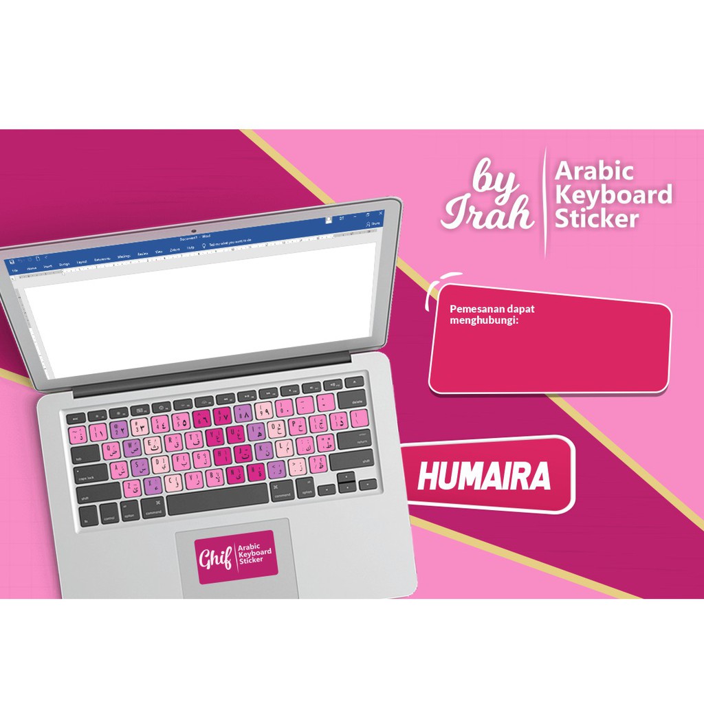 KEYBOARD STICKER ARABIC JAWI RUMI ALPHABET HUMAIRA | Shopee Malaysia