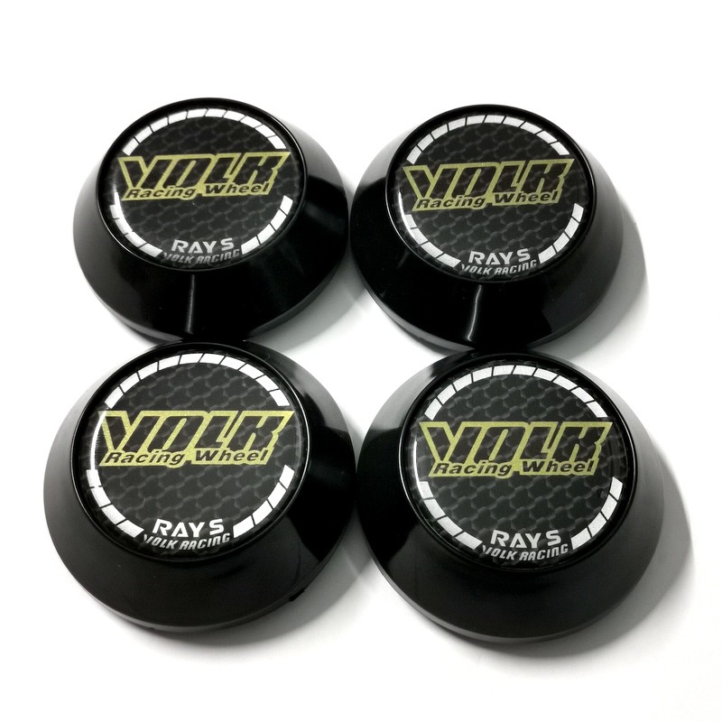 4pcs 60MM/64MM/65MM/68MM/69MMRAYS VOLK RACING rim caps Car Wheel Center ...