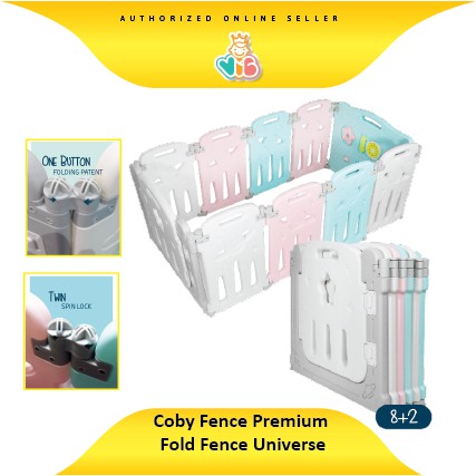 Coby Fence Premium Foldable Baby Play (8+2) Fold Fence – Universe ...