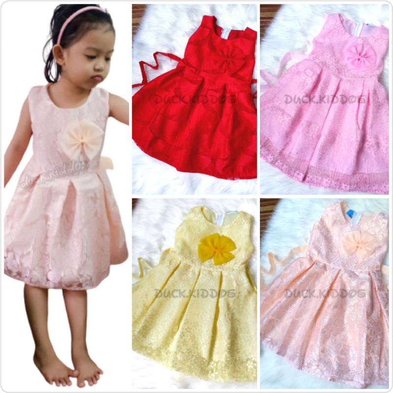 Sleeveless Dress Kids Lace Dress Baby Baju Budak Perempuan Dress Budak ...