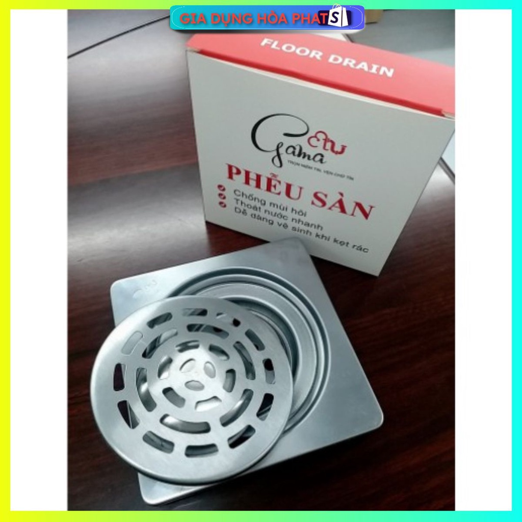 Gama anti-odor, anti-insect stainless steel manhole floor drain funnel ...