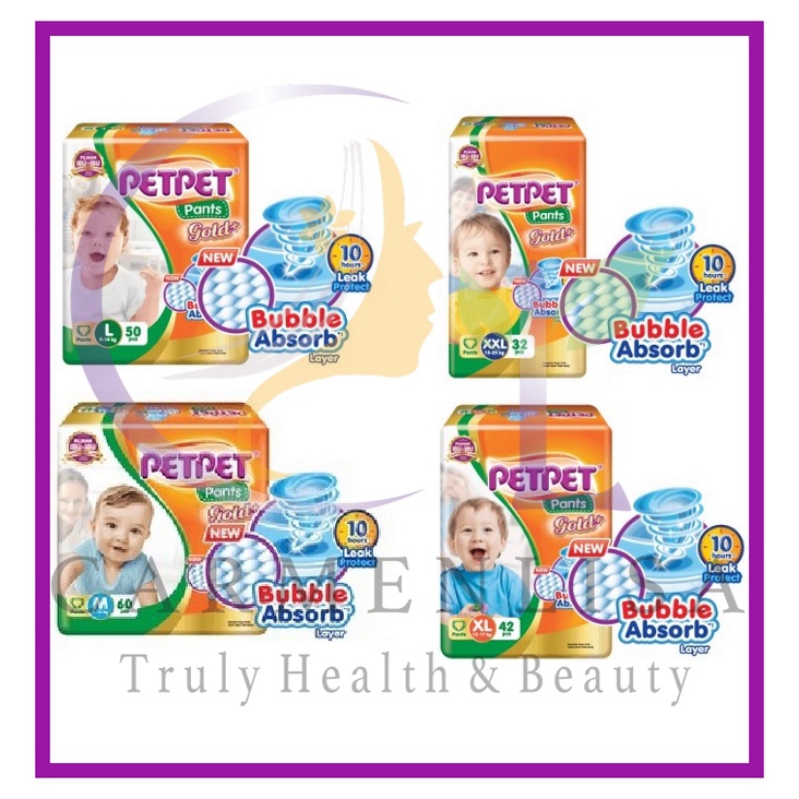 PETPET Pants Jumbo Packs GOLD M60 | L50 | XL42 | XXL32 | Shopee Malaysia