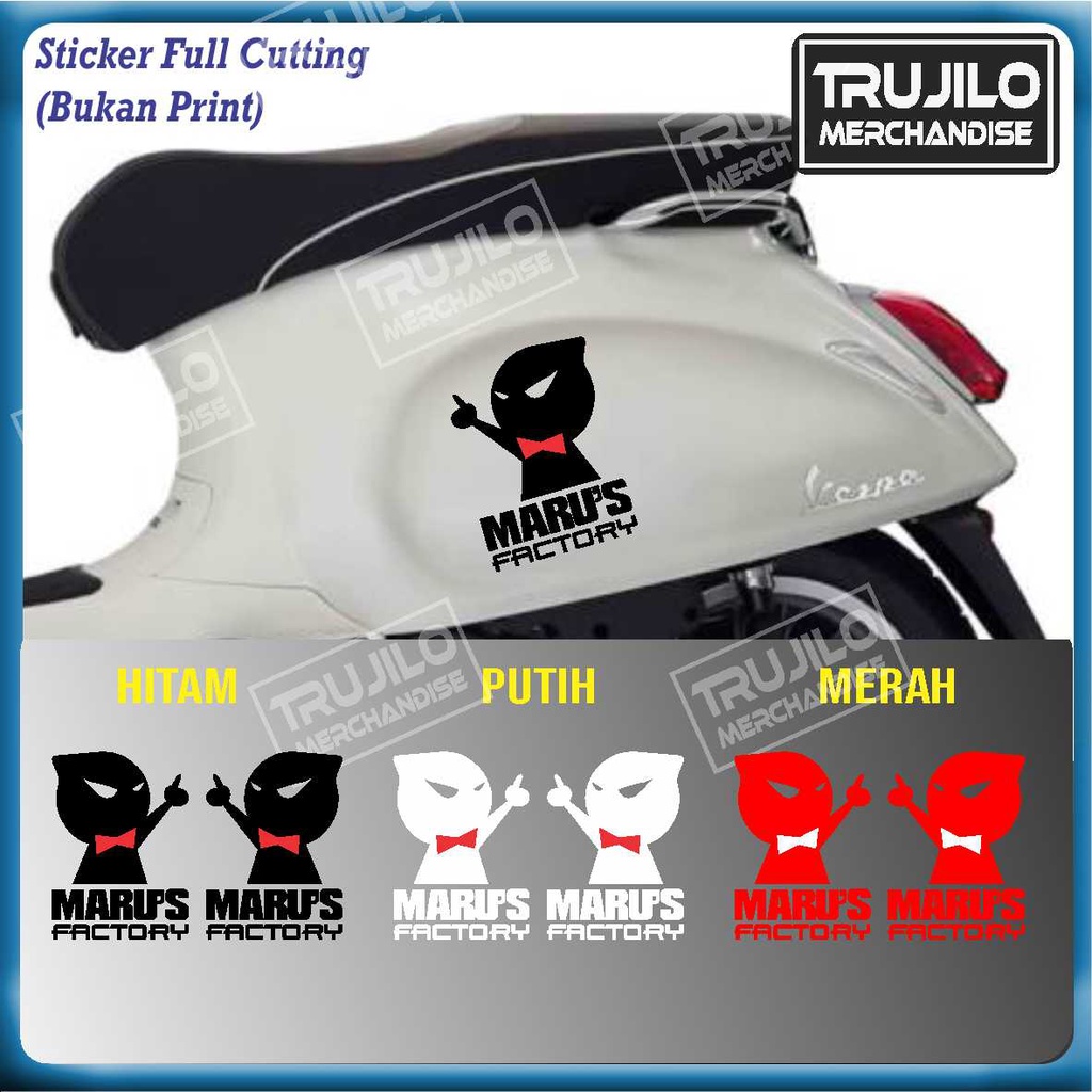 Marus Factory Maru's Vespa Sprint Primavera Fingers Style Sticker ...