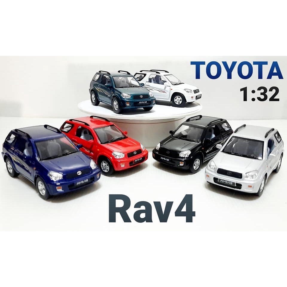 Toyota RAV4 Model Rafour Scale 1:32 Diecast Car Kinsmart 5-Inch Length ...