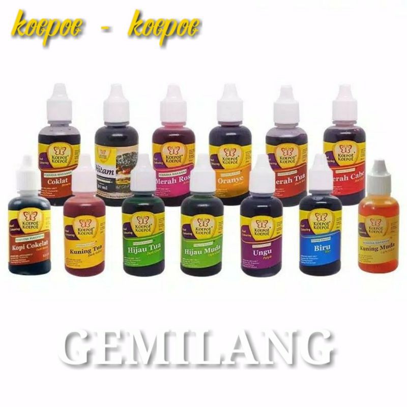 Koepoe KOEPOE Food Coloring 30ml All Variants | Shopee Malaysia