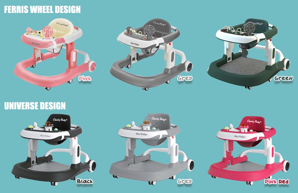 MIKAZE - WANDA Baby Walker Music Anti-O-Leg Foldable Portable ...