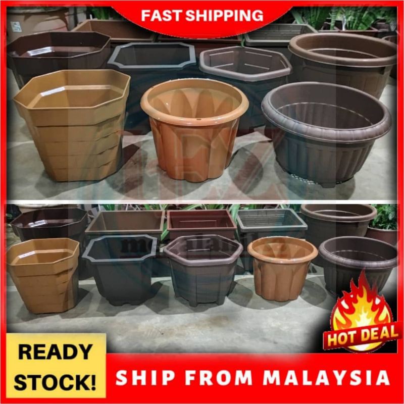 🔥LELONG / CLEARANCE 🔥 Pasu bunga / Pasu Plastik Besar / pot vase big ...