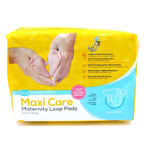 Beeson Sanitary Maternity Loop Pad Pads Extra Long 230mm Hospital Grade ...