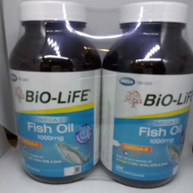 Bio-Life Fish Oil 1000mg 200'sX2(Exp:25/11/2020) | Shopee Malaysia