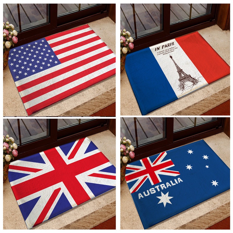 Entrance Doormat National Flag USA/UK Memory Foam Bathroom Rugs and ...